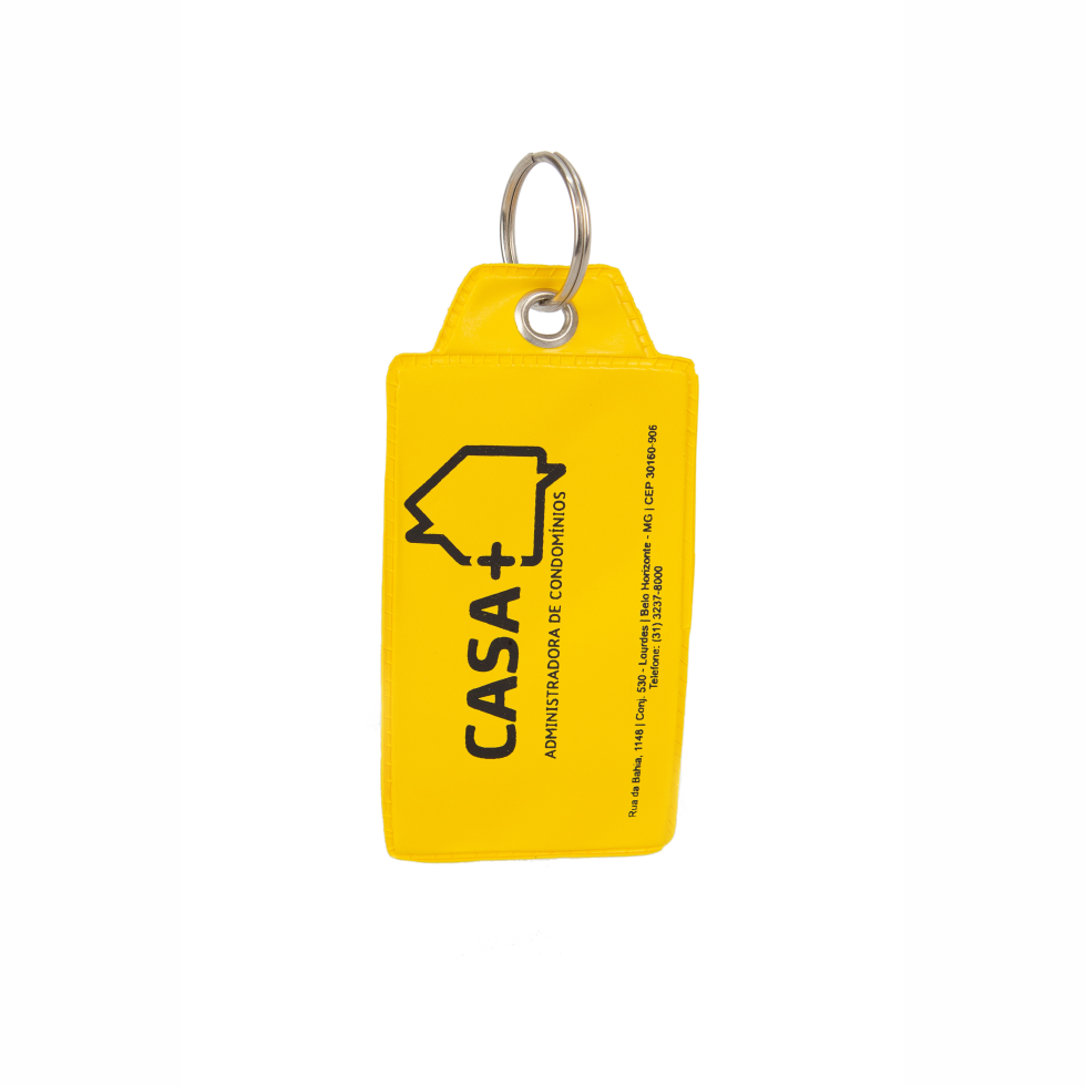 Chaveiro Simples em PVC - Bela Plástico - Brindes e produtos personalizados